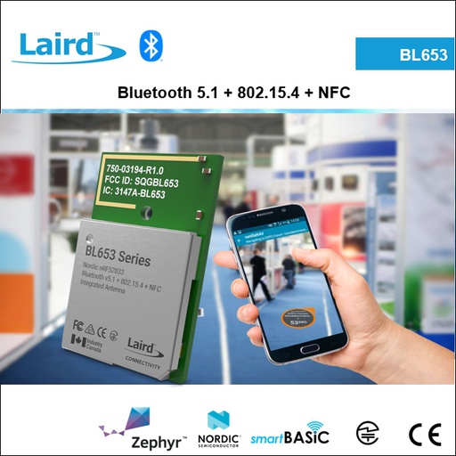 Laird BL654 Bluetooth Module with NFC | McCoy Components